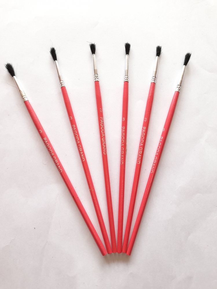 Kuas Lukis Pagoda Brush Hitam No. 3 – 4 | Toko Toyibs | Belanja Aman ...